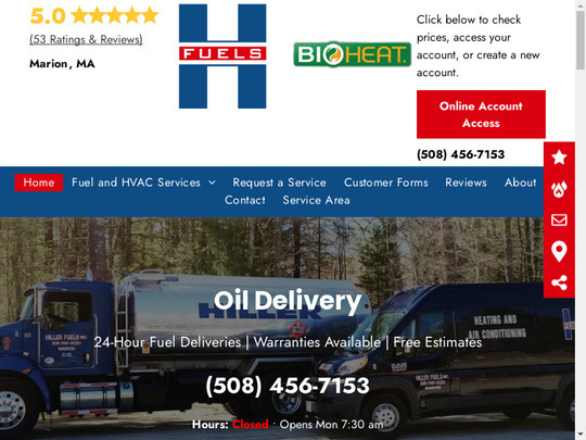 Hiller Fuels Inc, MA, 02738 - compare Heating oil prices | fuelwonk