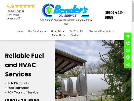$4.16 Save $ on Heating oil | Bender's Oil Service, CT, 06249 | fuelwonk