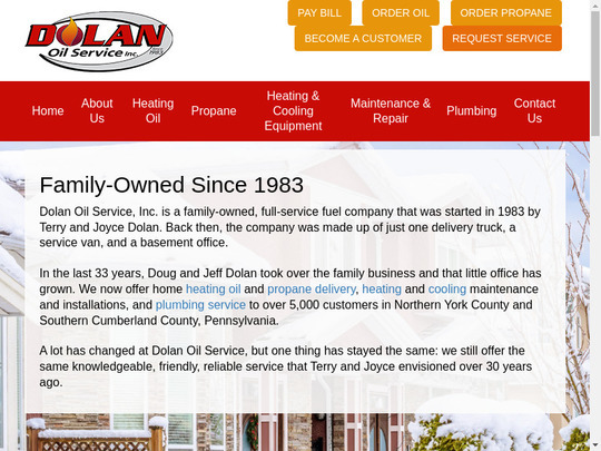 $1.60 Save $ on Propane, Heating oil | Dolan Oil Svc Inc., PA, 17370 ...